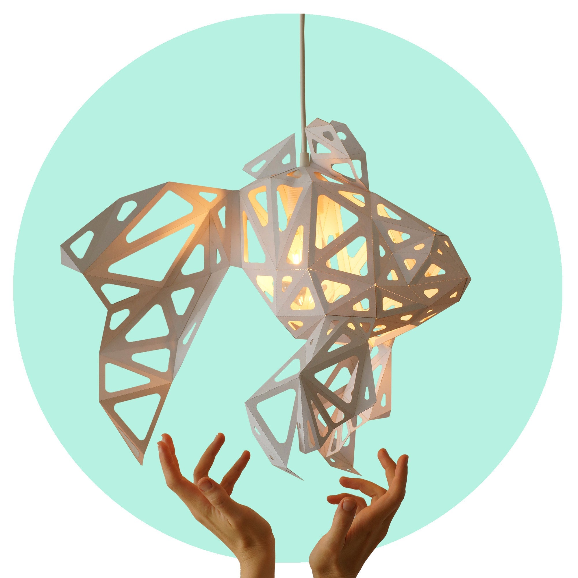 Fish Paper Lamp: Nautical Light for Play and Storytelling